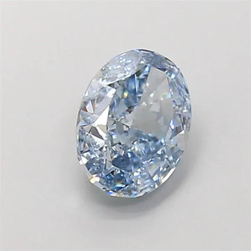 1.01ct Oval Lab Grown Diamond (Colour Fancy Intense Blue, Clarity IF ...