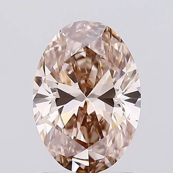 1.05ct Oval Lab Grown Diamond (Colour Fancy Brown, Clarity VVS2, IGI C ...