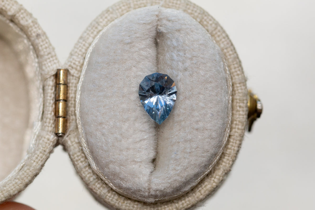 0.94ct Pear Blue Sapphire – Oore Jewelry