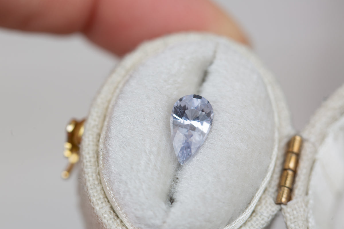 1.31ct pear light blue sapphire – Oore Jewelry