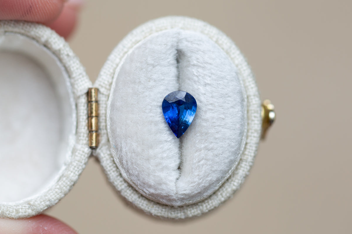 1.22ct Pear Blue Sapphire – Oore Jewelry