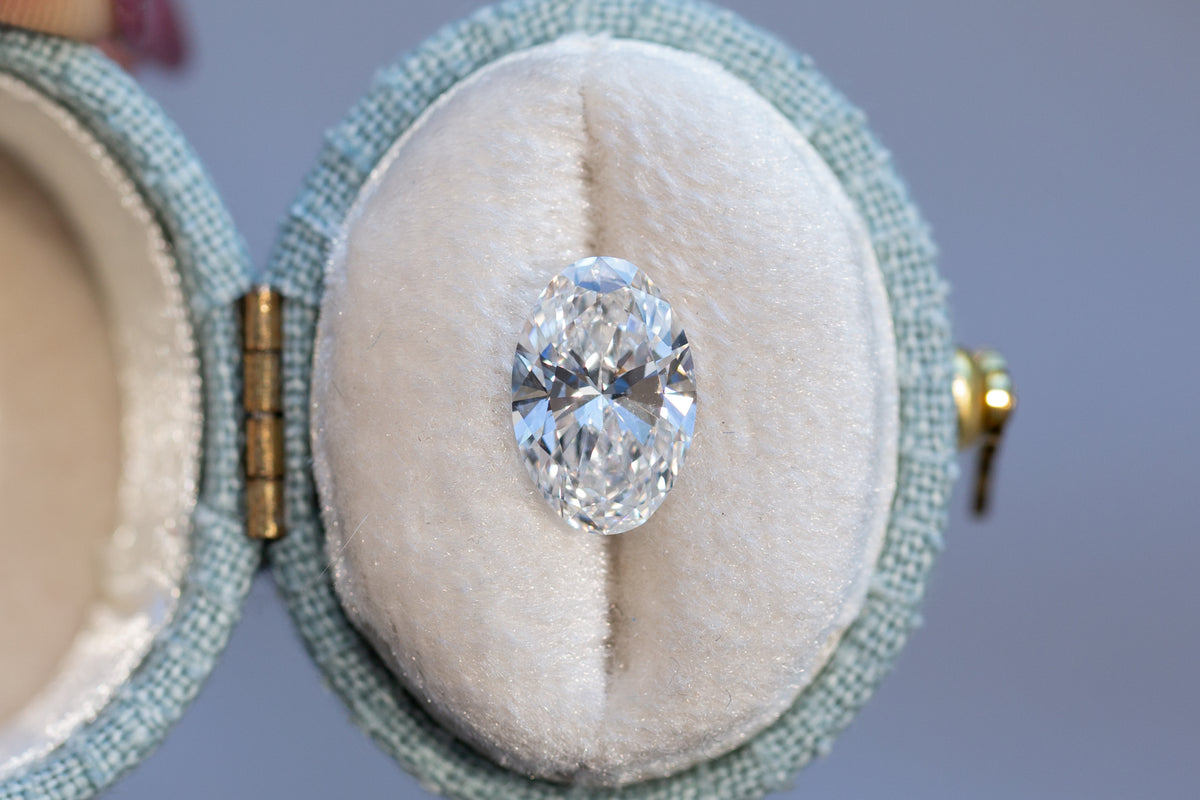2.16ct Oval Lab Diamond, E VVS2 – Oore Jewelry