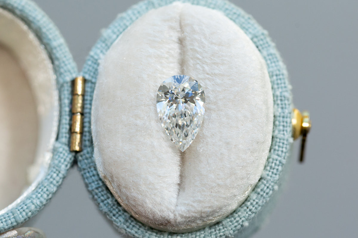 1.34ct Pear Lab Diamond, E VS1 – Oore Jewelry