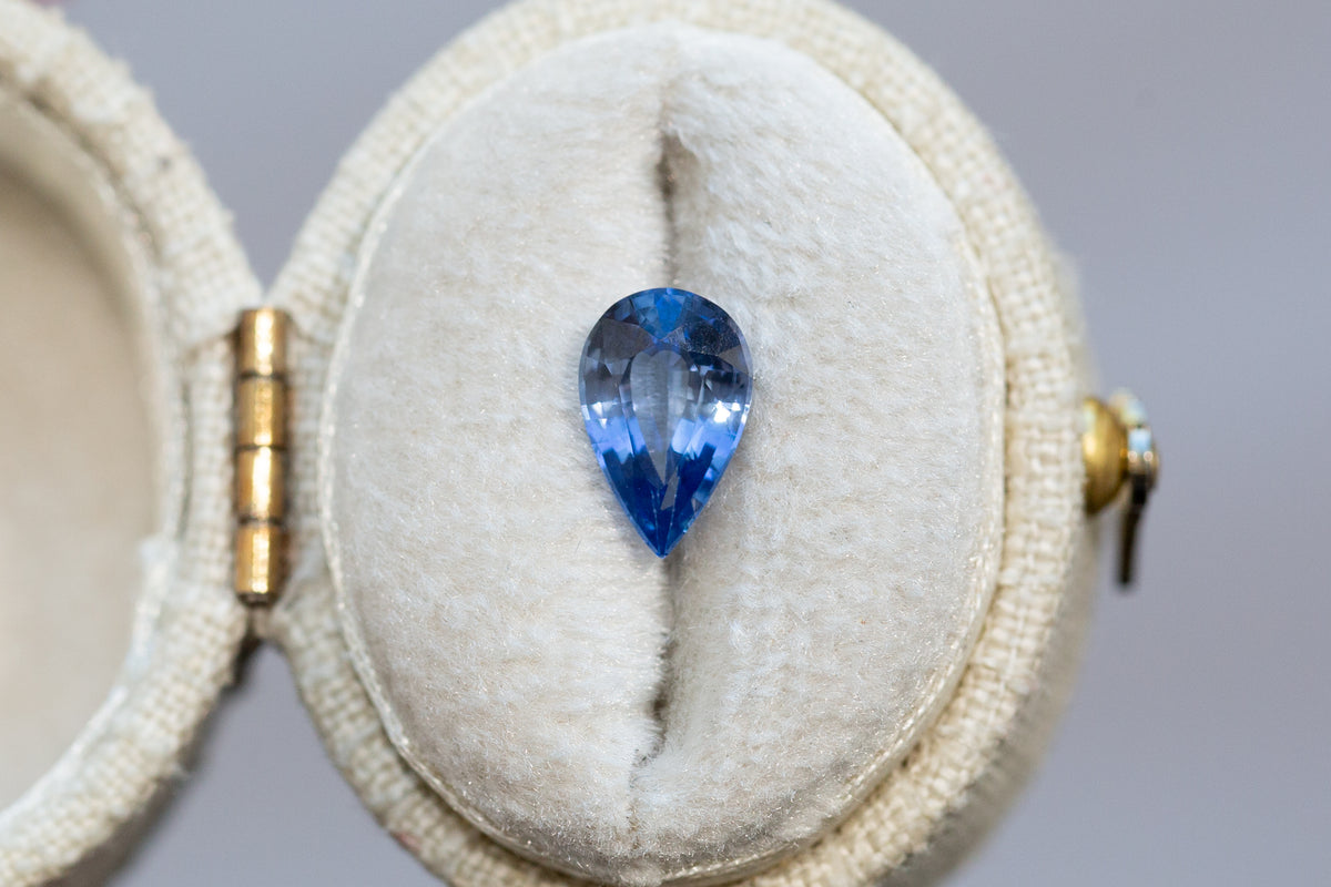1.34ct Pear Blue Sapphire – Oore Jewelry