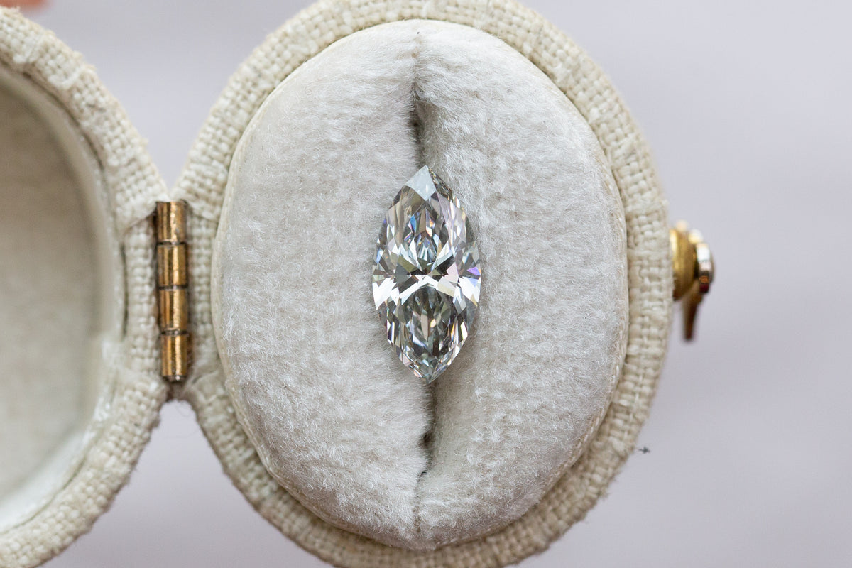 1.51ct Marquise Light Gray Lab Diamond – Oore Jewelry