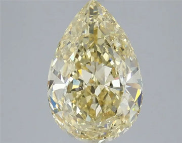 4.00ct Pear Lab Grown Diamond (Colour Fancy Intense Yellow, Clarity VV ...