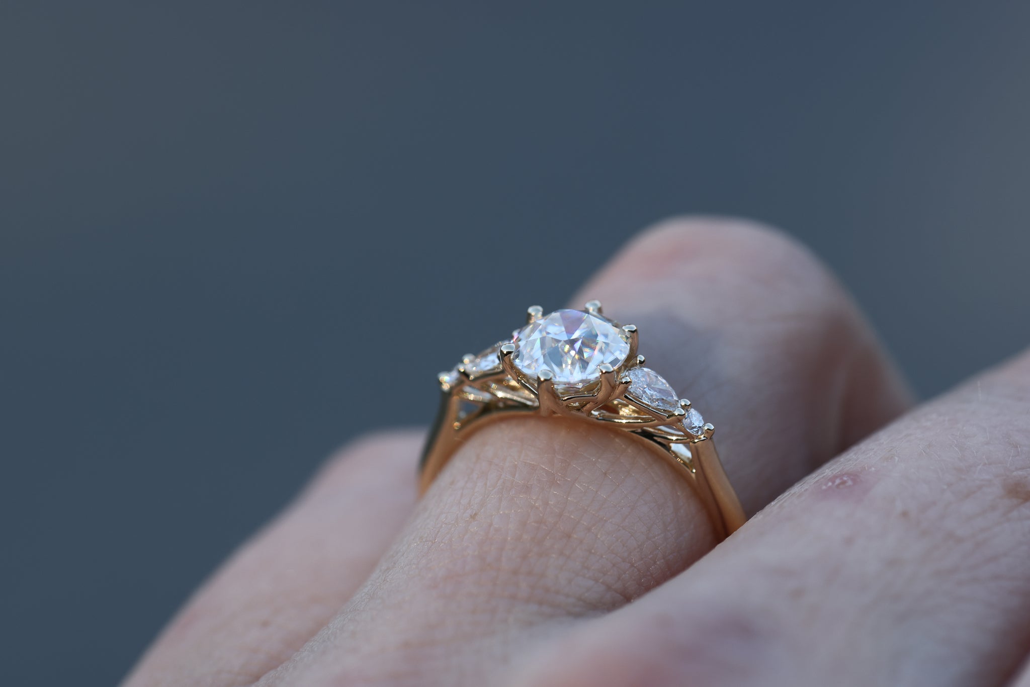 Five stone lattice (setting only) – Oore jewelry