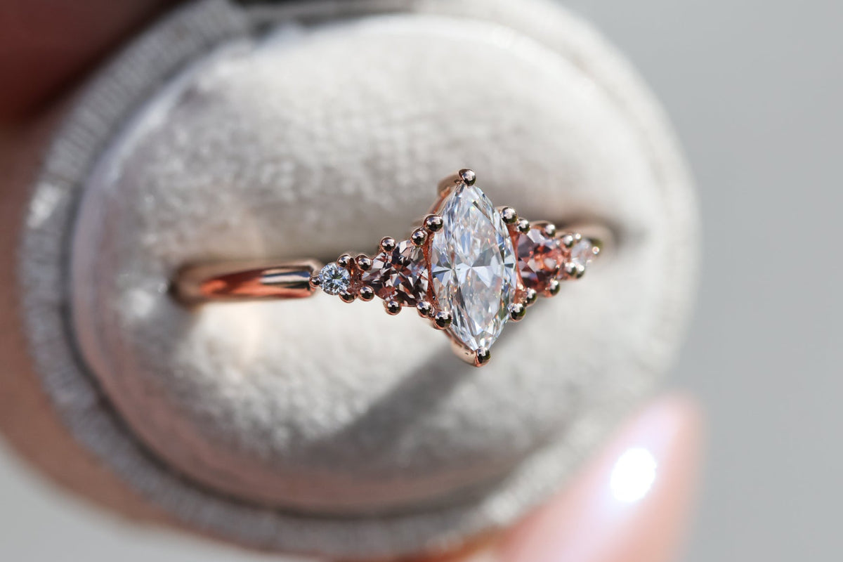 Harbor setting with trillion side stones (setting only) – Oore Jewelry