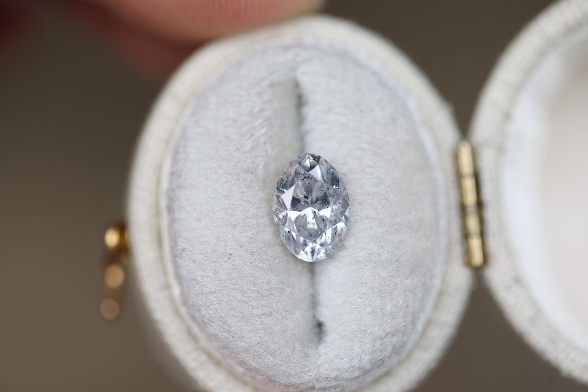 1.53ct Lighter Salt and Pepper Diamond Custom Cut by Misfit Diamonds ...