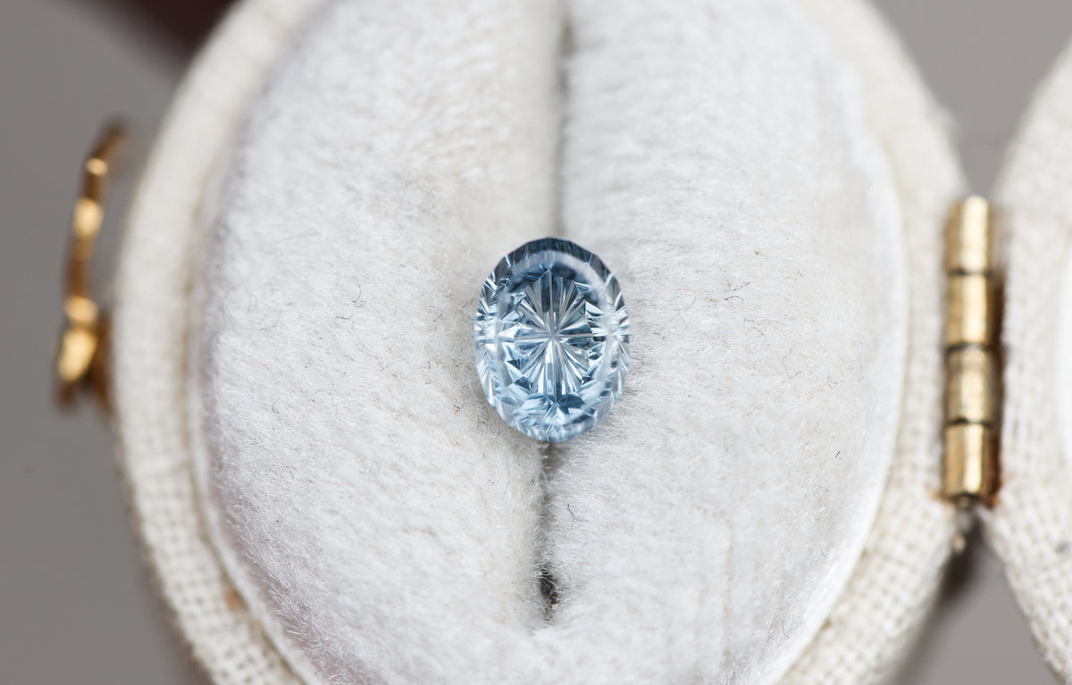 1.24ct oval lighter blue sapphire, Starbrite cut by John Dyer – Oore ...