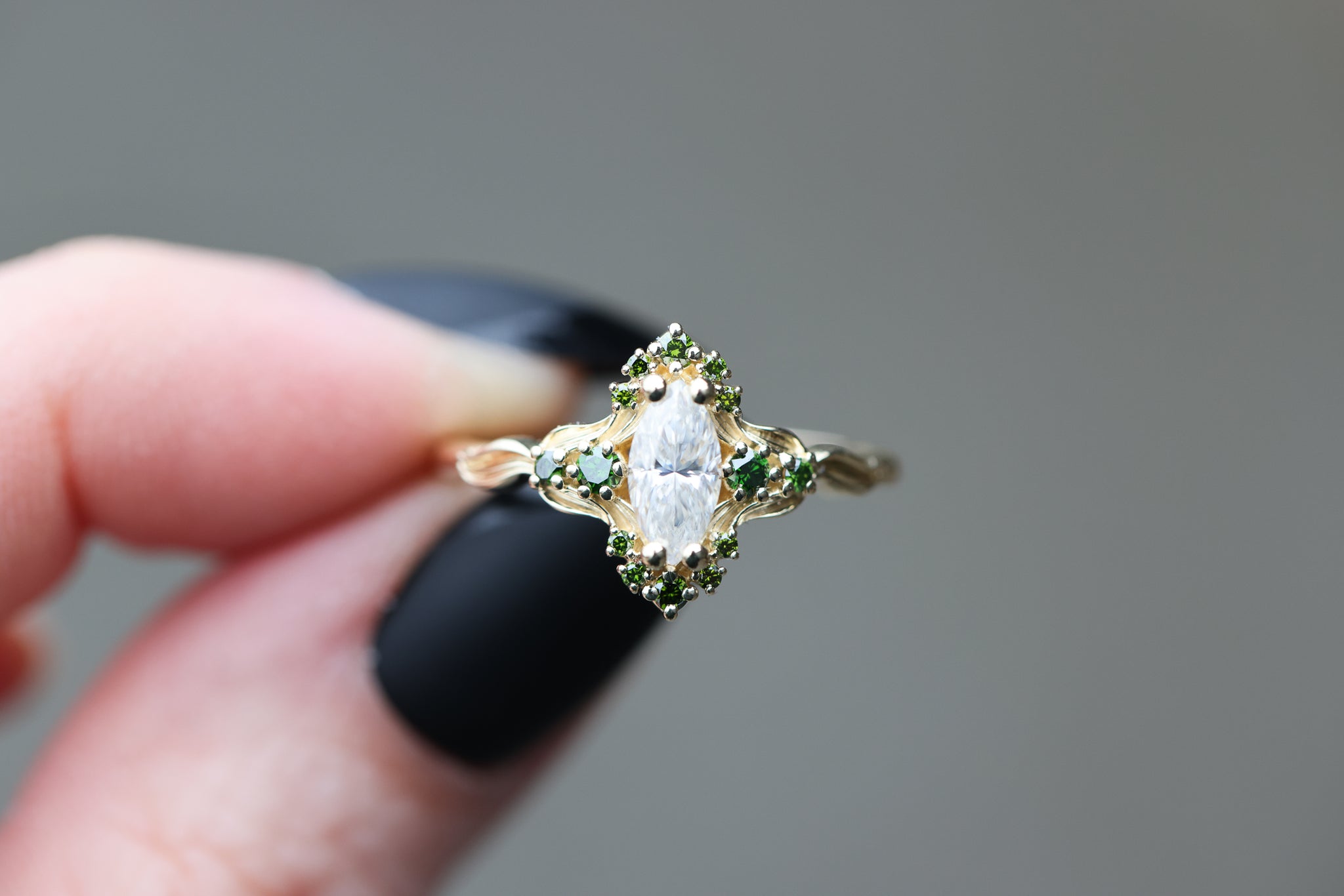 Astraea half halo (setting only) – Oore Jewelry Astraea half halo (setting only) – Oore Jewelry