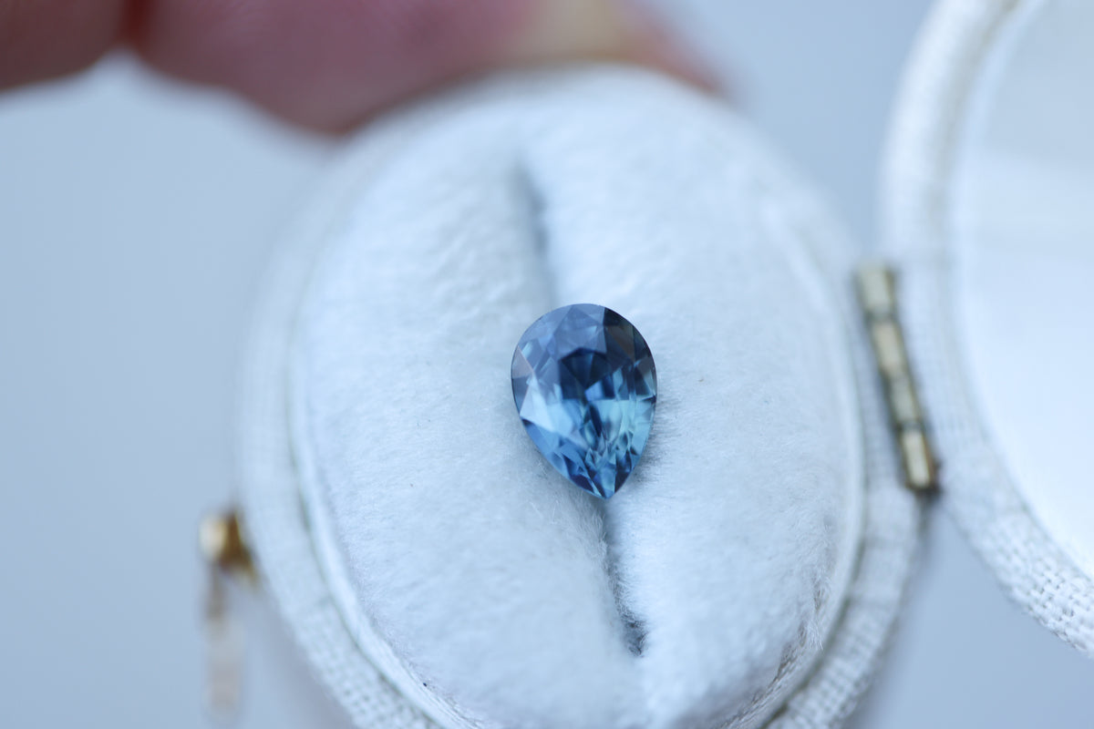 1.68ct pear blue sapphire – Oore Jewelry
