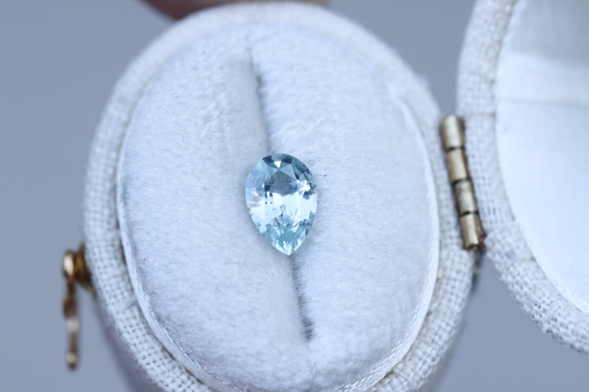 .91ct pear light blue sapphire – Oore Jewelry