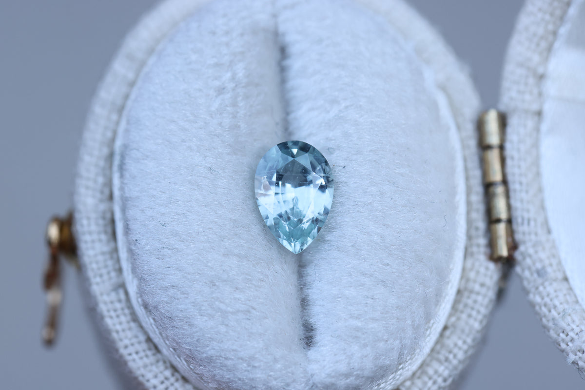.91ct pear light blue sapphire – Oore jewelry