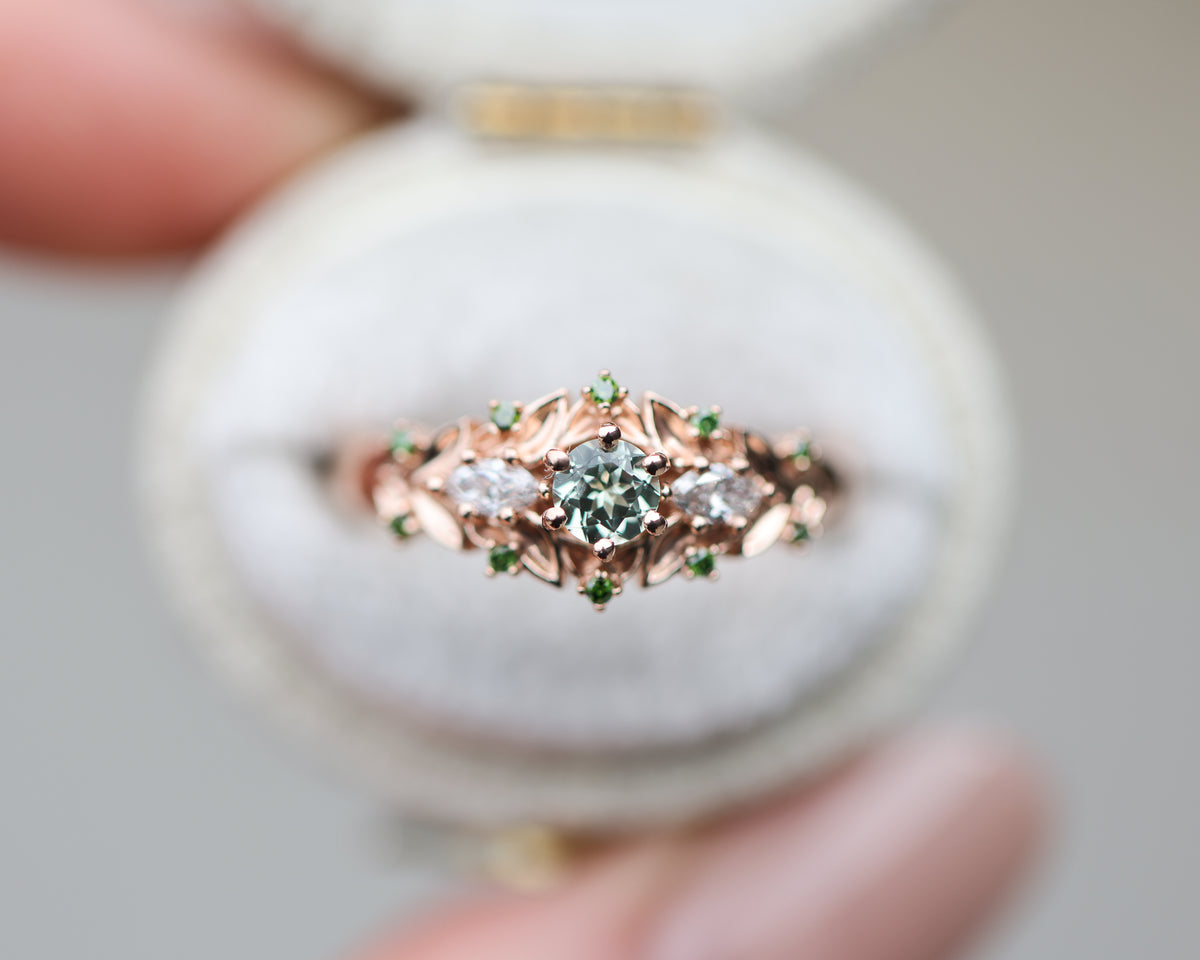 Customize your own Thick Briar Rose Three Stone – Oore Jewelry