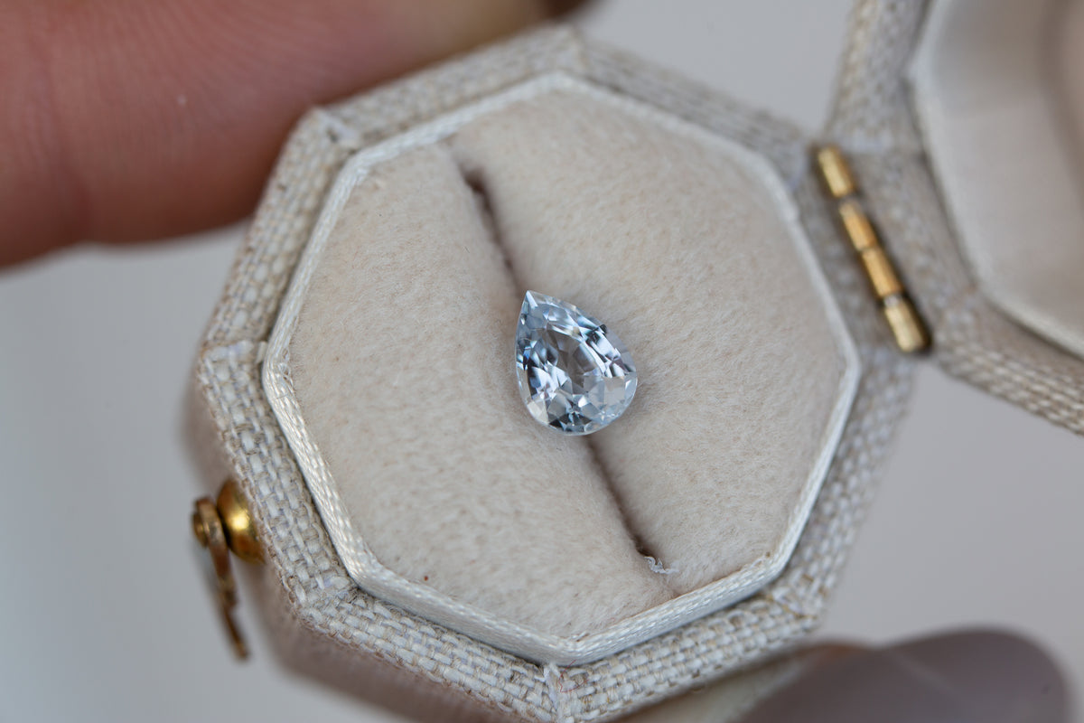 1.05ct light blue pear sapphire – Oore Jewelry