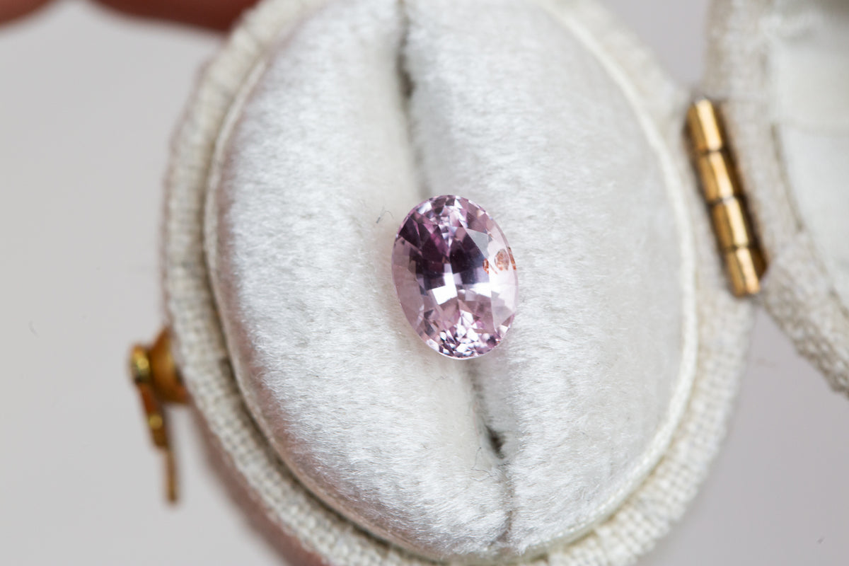 1.66ct oval light pink sapphire – Oore jewelry