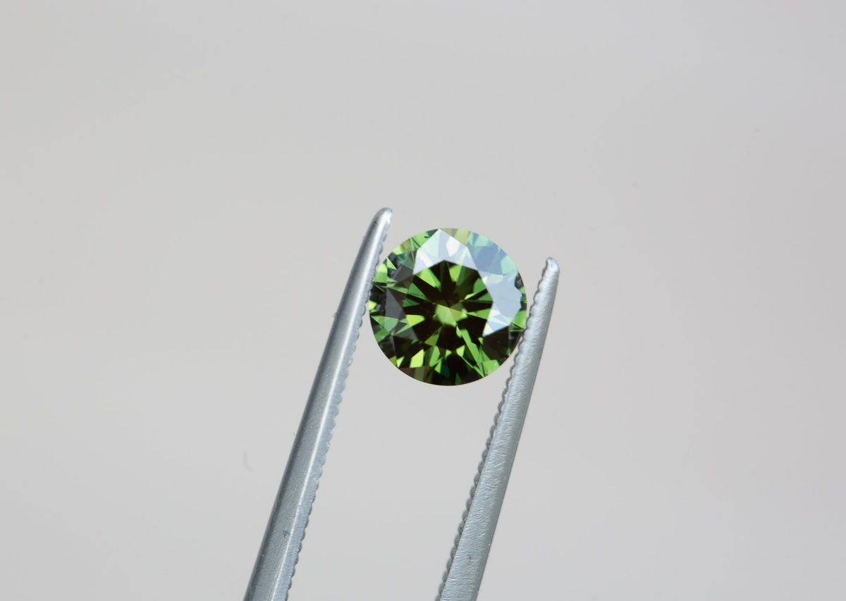 .88ct round fancy vivid green lab diamond – Oore Jewelry